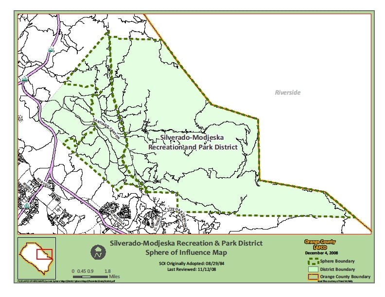 Maps | SMRPD Silverado Modjeska Recreation Parks District